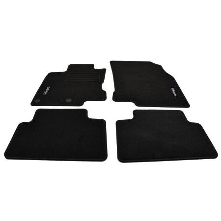 Velor Logo floor mats for Nissan Qashqai II J11 from 2014 - 2022 ...