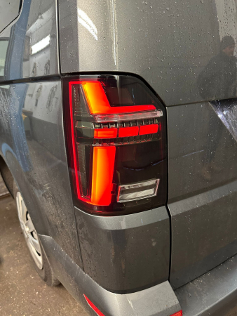 Full LED lightbar design taillights for VW T6 15-19 black/smoked with ...