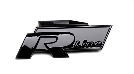 VW Golf 7 (5G) Facelift R-Line Emblem Kühlergrill BLACK - StreetStylez ...