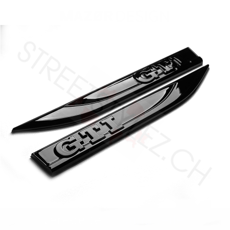 VW up! GTI Kotflügel Embleme schwarz VEREDELT - StreetStylez.ch - Dein ...