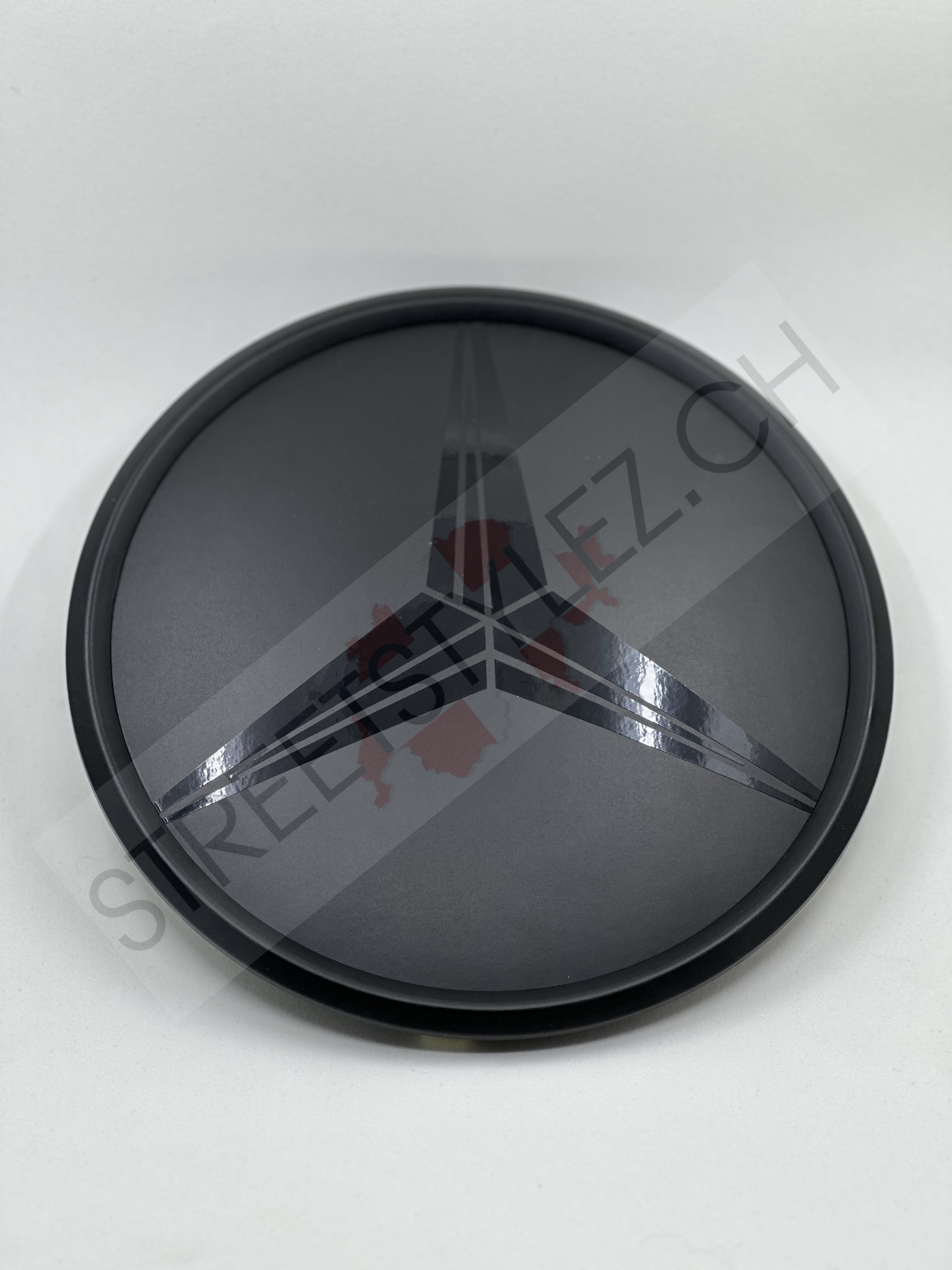 Mercedes Distronic Grundplatte Stern Kühlergrill BLACK / Matt GLE / GLC ...