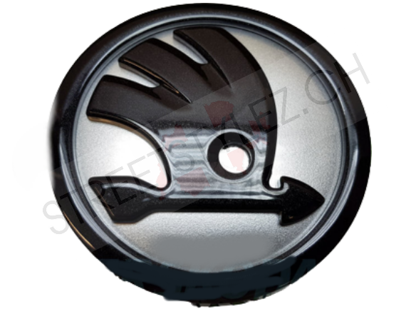 SKODA Fabia II Front Logo / Emblem - Two Tone Original Colors ...